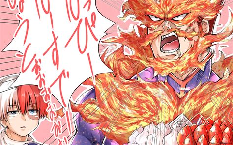 My Hero Academia Shoto Todoroki And Enji Todoroki 4k Wallpaper Download