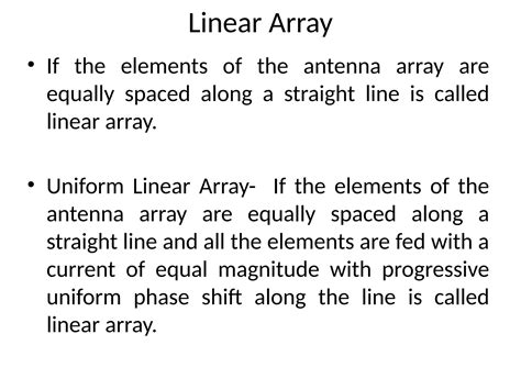 Antenna Array Advantages And Disadvantages And Application Pptx