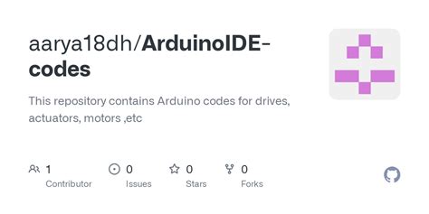 Github Aarya18dharduinoide Codes This Repository Contains Arduino