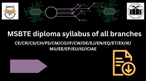 Msbte Diploma Syllabus Of All Branches Msbte I Scheme