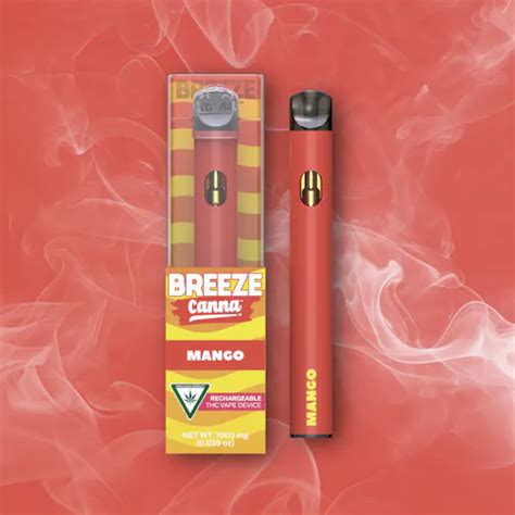 Breeze Mango Rechargeable Vape Rec Exclusive Cannabis Michigan