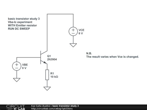 Basic Transistor Study CircuitLab