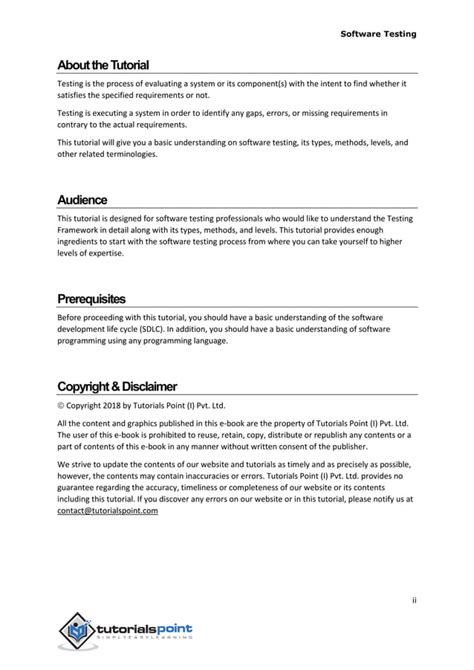 Software Testing Tutorial Pdf