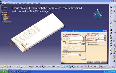 Tutorial Using Rectangular Pattern In Catia V5 Grabcad Tutorials