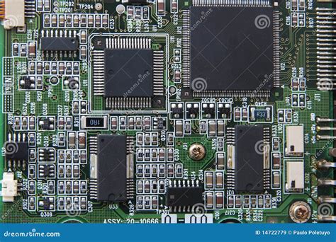 Electronic Circuit Microchip Stock Image Image Of Micro Connection