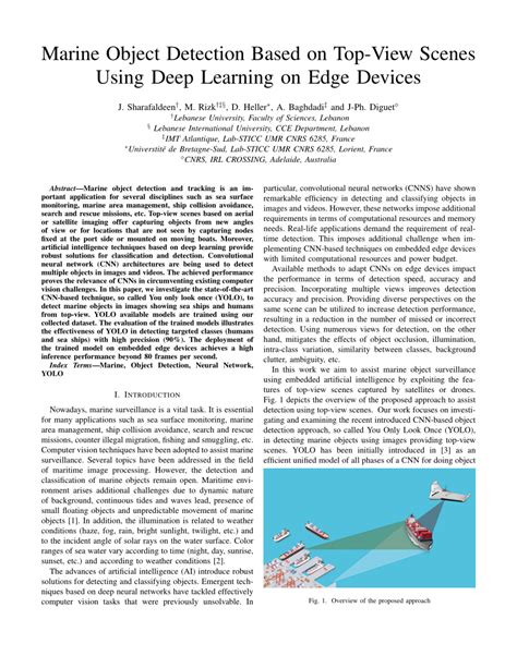 Pdf Marine Object Detection Based On Top View Scenes Using Deep