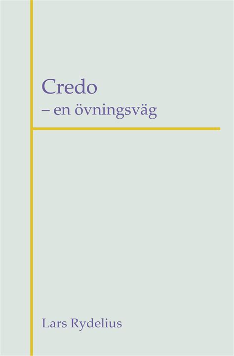 Credo En övningsväg Bokhandeln Vidar