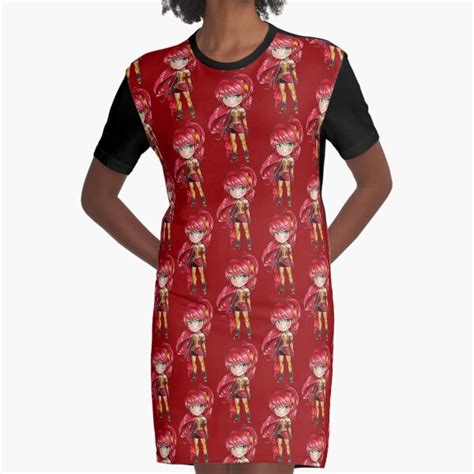 Pyrrha Nikos Chibi Graphic T Shirt Dress For Sale By Dacdacgirl Redbubble