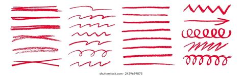 Red Underlines Strikethrough Strokes Over 94 Royalty Free Licensable
