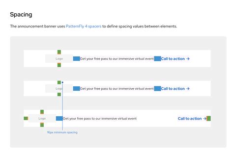 Docs Announcement Pattern Spacing · Issue 967 · Redhat Uxred Hat Design System · Github