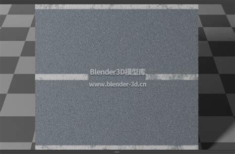 程序性破损柏油马路贴图 Blender材质球纹理贴图模型下载 Blender3d模型库