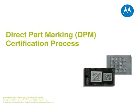 PPT Direct Part Marking DPM Certification Process PowerPoint Presentation ID