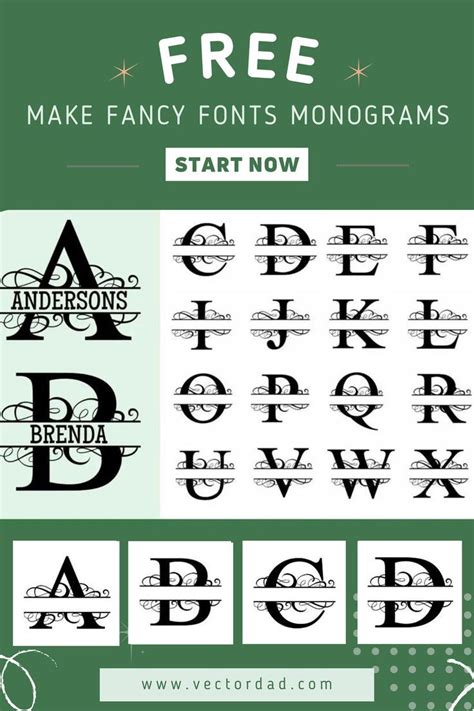 Personalize Your Name With Fancy Monogram Fonts