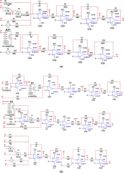 Circuits Sketches For The Full Combination Synchronization Of Three