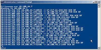GitHub Tenox Snoopy Portable Command Line Packet Sniffer For Windows
