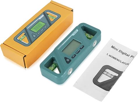 Compact Inclinometer With Digital Inclinometer Bottom Indicator Data Hold Magnet Bright Lcd