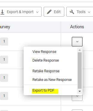 Export Individual Survey Response To Pdf From Full Record XM Community