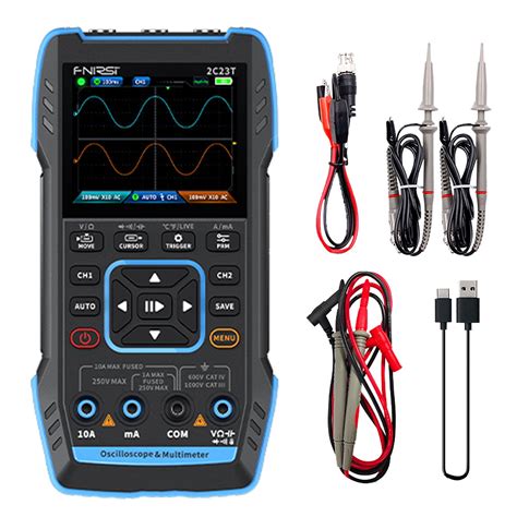 Fnirsi 2c23t Handheld Digital Oscilloscope Multimeter Function Signal
