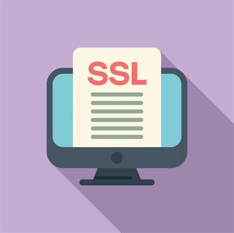 Online Ssl Certificate Icon Flat Vector Web Data 20248618 Vector Art