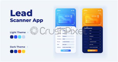 Color Guide Smartphone Interface Vector Templates Set Stock Vector Crushpixel
