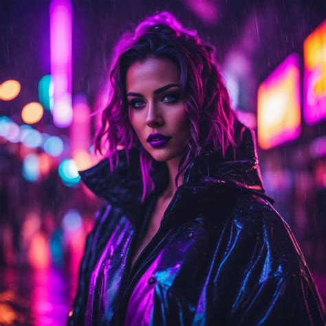 Portrait Sexy Bikini Girl Translucent Coat Cyberpu By Phoenixbird5941