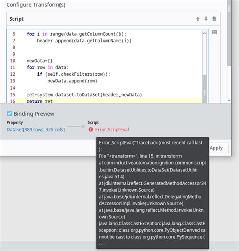 converting pydataset to dataset ignition inductive automation forum