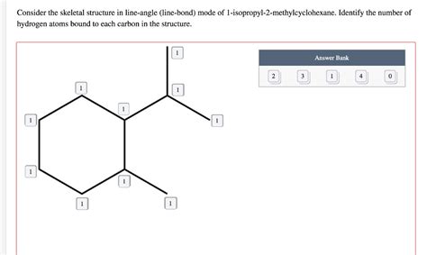 Solved Consider The Skeletal Structure In Line Angle