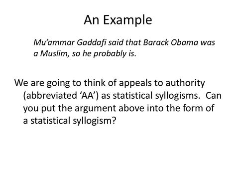 Arguments From Authority