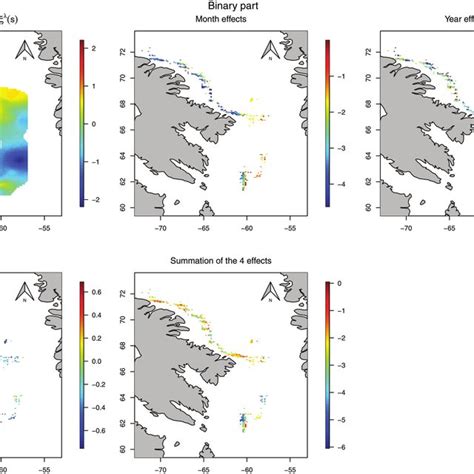 Spatial Plots Of The Latent Gaussian Random Fields Month Year And Download Scientific Diagram