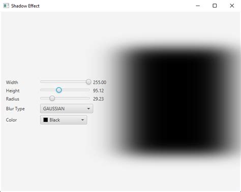 Javafx Shadow Effect