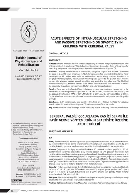 Pdf Acute Effects Of Intramuscular And Passive Stretching On Muscle Stiffness And Spasticity