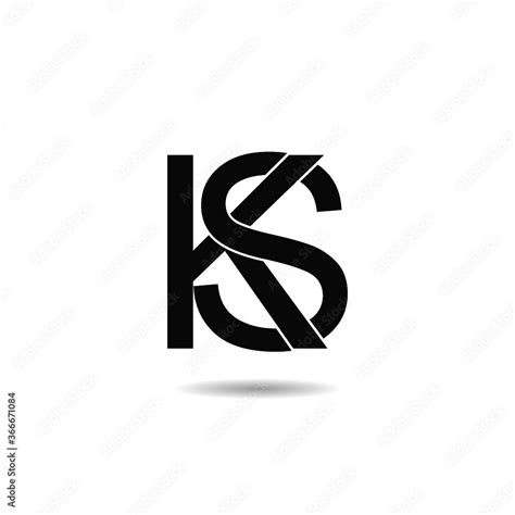 Initial Ks Letter Logo Design With Shadow Stock Vektorgrafik Free Clipart 5608352