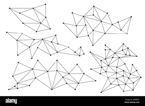 Set Of Triangular Linear Elements Triangular Templates Isolated Polygonal Graphic Elements