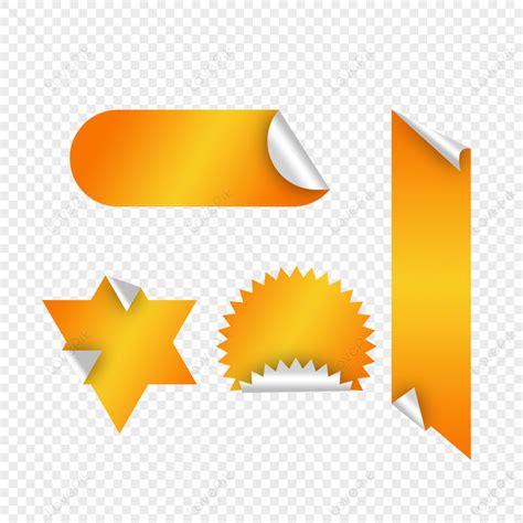 그라데이션 일러스트 컬러 스티커 노트 메모실감 나는공백 Png 일러스트 무료 다운로드 Lovepik