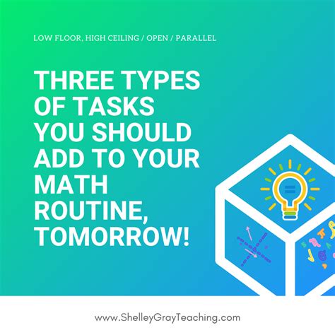 Three Types Of Tasks You Should Add To Your Math Routine Tomorrow Shelley Gray Three Types Of Tasks You Should Add To Your Math Routine Tomorrow Shelley Gray