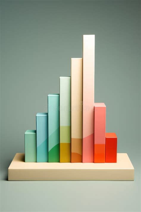 Ascending Growth Chart In 3d Business Ai Generated Stock Illustration Illustration Of Colors