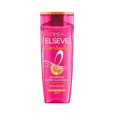 Shampoo Elseve Liso Dos Sonhos Alinhador 400ml Lançamento Com Efeito