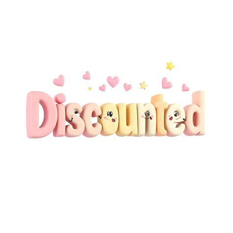 Charming 3d Text Discounted Winks Playfully Letters With Cartoonish