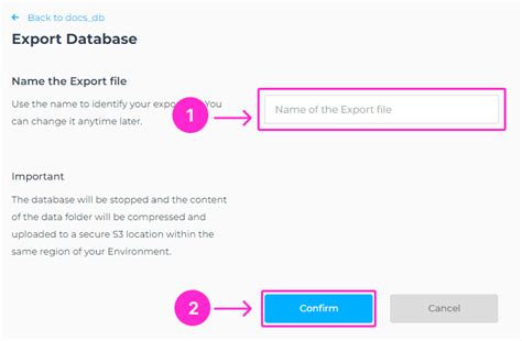 Export A Database
