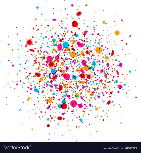 Background With Color Drops Royalty Free Vector Image