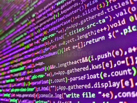 Abstract Screen Of Software Technology Display Coding Concept Background Real Software