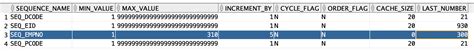 Sql Sequence