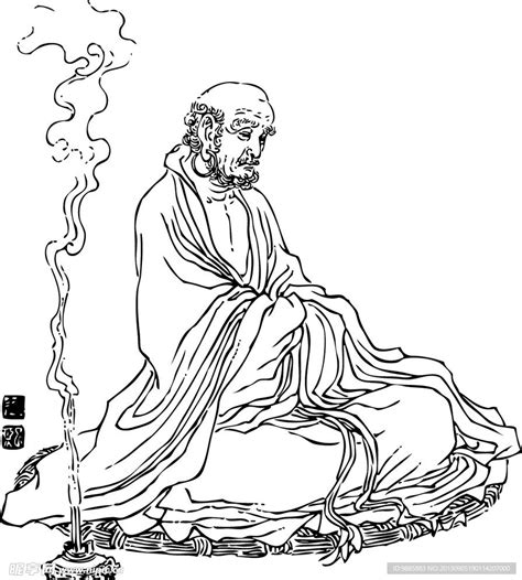 达摩祖师设计图 其他 人物图库 设计图库 昵图网