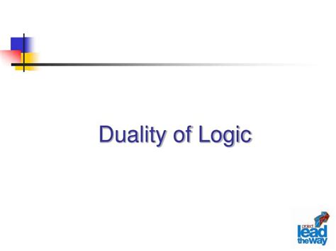Ppt Duality Of Logic Powerpoint Presentation Free Download Id 4401197