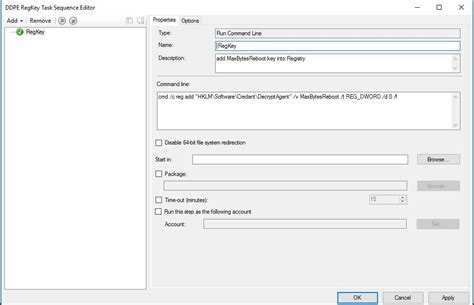Add Registry Key Using Task Sequence Hashmat It Solutions