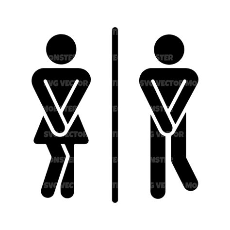 Men And Women Restroom Sign Etsy