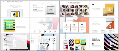웹 사이트 디자인 프리젠 테이션 포트폴리오를위한 벡터 템플릿 프레젠테이션 슬라이드 전단지 브로셔 커버 보고서 템플릿 스포츠