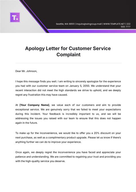 Free Apology Letter Template To Edit Online