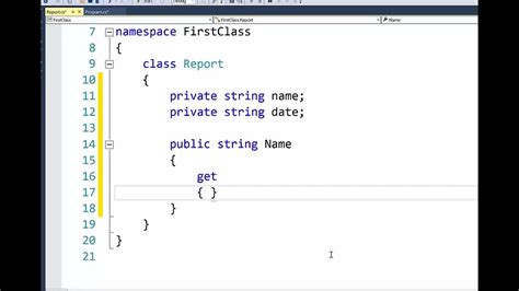 Using Get And Set Accessors In C Youtube