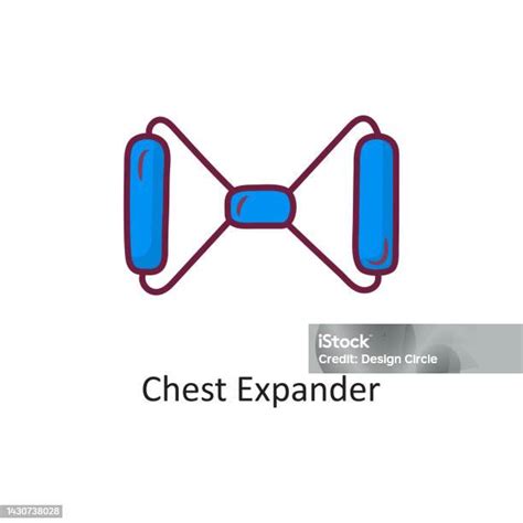 가슴 확장기 벡터 채워진 윤곽선 아이콘 디자인 그림 흰색 배경 Eps 10 파일에 운동 기호 0명에 대한 스톡 벡터 아트 및 기타 이미지 Istock